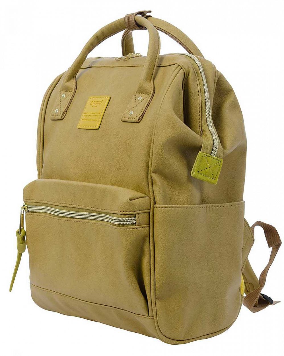 Рюкзак с двумя ручками кожаный Anello Japan AT-B1212 Lime купить с ...