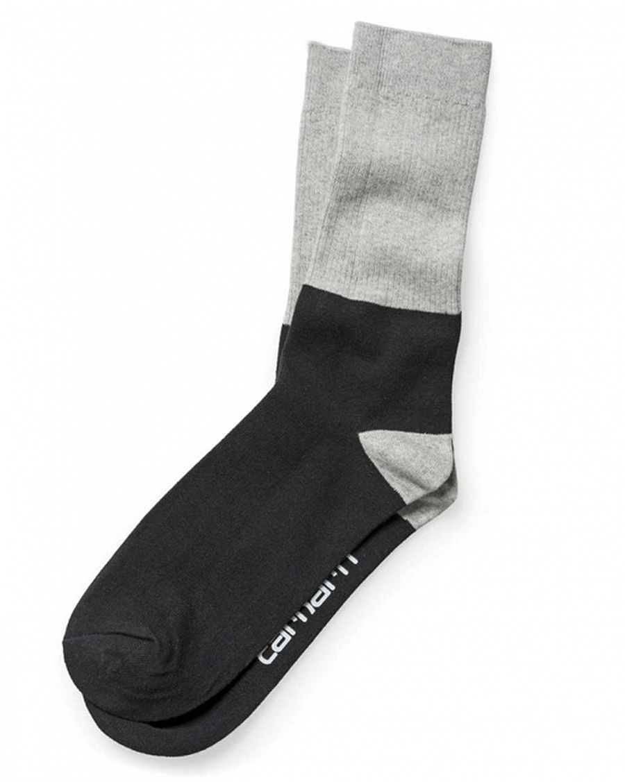 Носки Carhartt WIP Dixon Socks Light Grey Heather Black купить с ...
