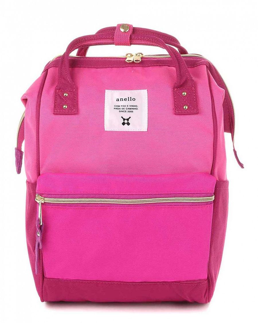 Рюкзак водостойкий с двумя ручками Anello Kuchigane Pink Pl купить с ...