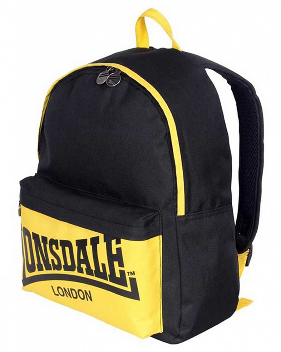 Рюкзак Lonsdale London Pocket Backpack Black Yellow купить с доставкой ...